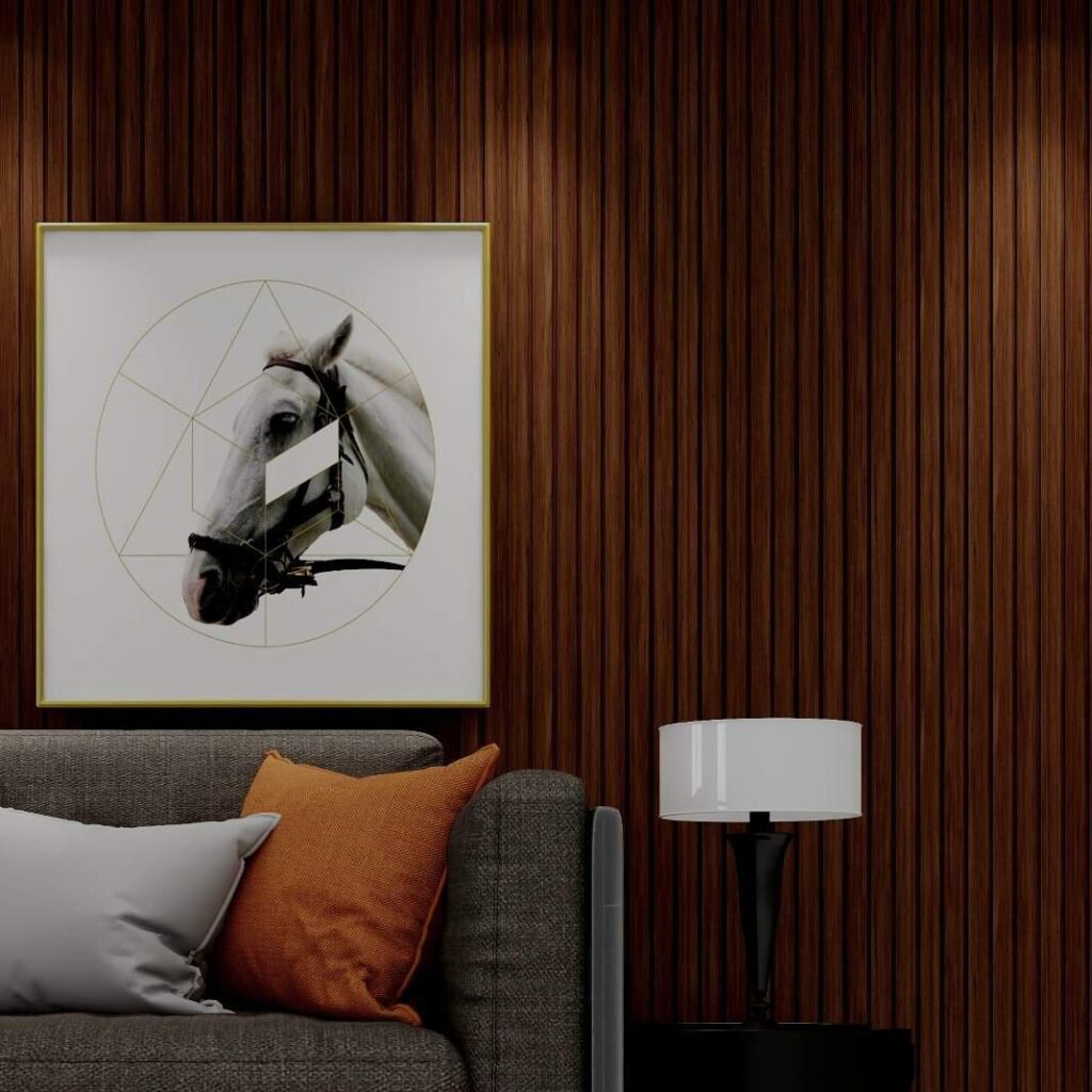 Renovo Solid PVC Wall Panels IW-136 Ebony Wood - Zebra.pk