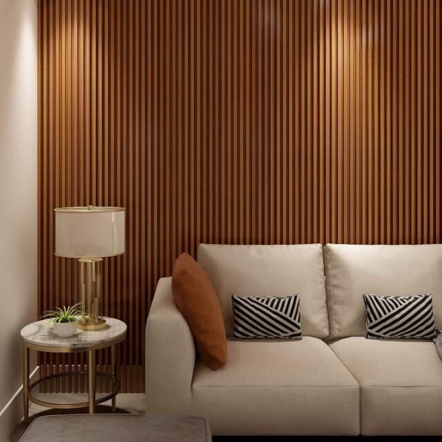 Renovo Solid PVC Wall Panels IW-135 Teak Wood - Zebra.pk